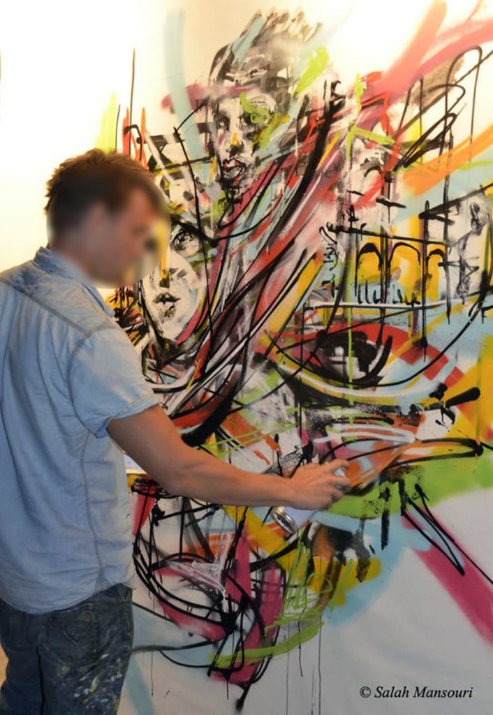 Live painting performance artistique et show au Zik Zac Festival